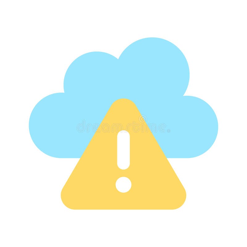 Get Your Hands on this Amazing Icon of Cloud Alert, Cloud Failure ...