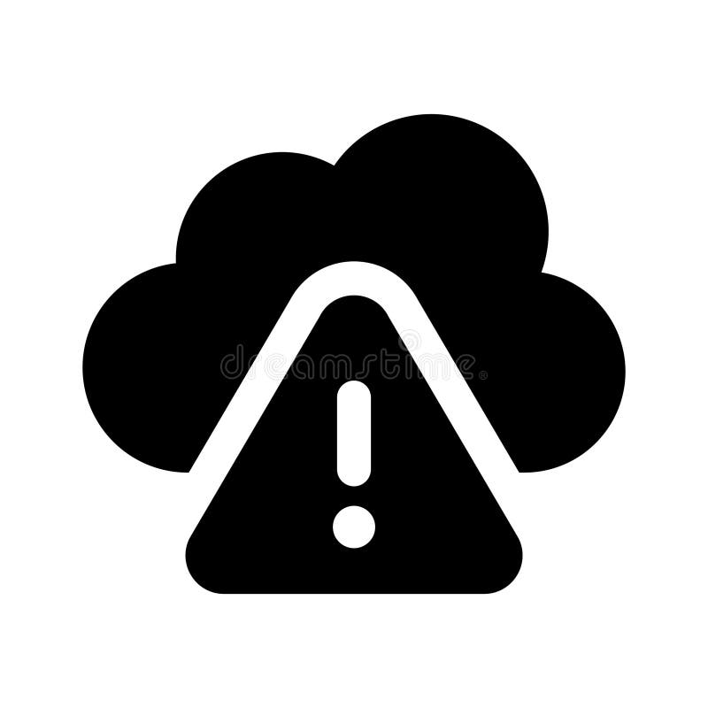 Get Your Hands on this Amazing Icon of Cloud Alert, Cloud Failure ...