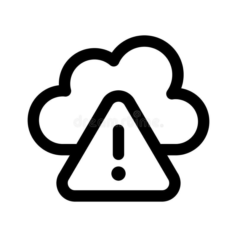 Get Your Hands on this Amazing Icon of Cloud Alert, Cloud Failure ...