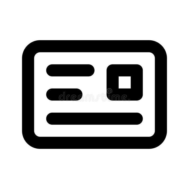 Get Your Hands on this Creatively Design Icon of Id Card Stock Vector ...