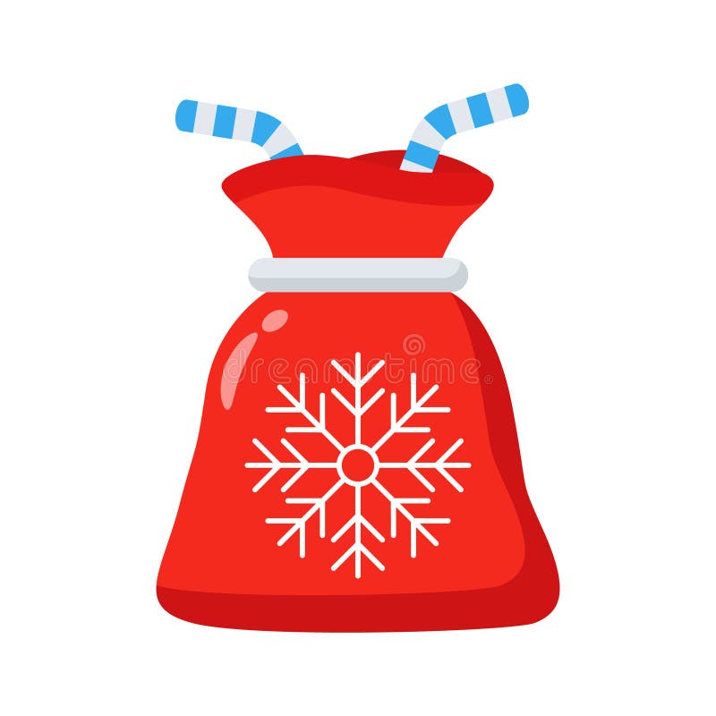 Get Your Hands on Santa Sack 3d Icon Stock Vector - Illustration of ...