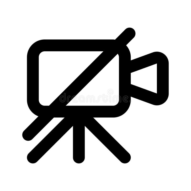 Get Your Hold on this Amazing Icon of No Video in Modern Style Stock ...