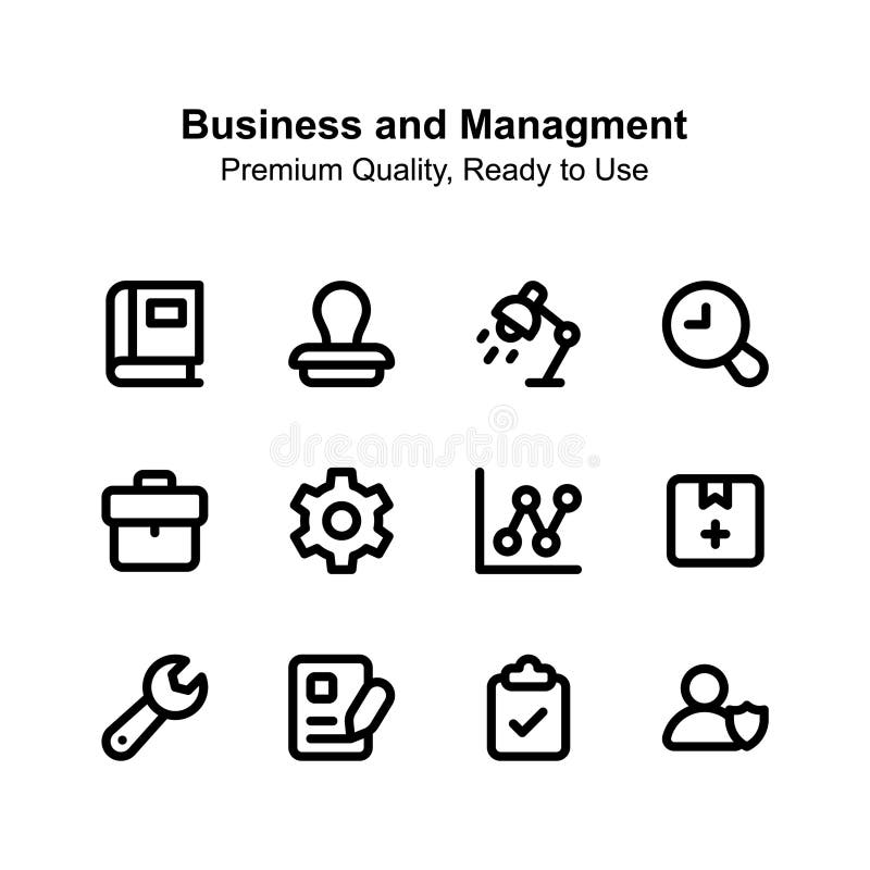 Get Your Hold on this Premium Business and Management Icons Stock ...