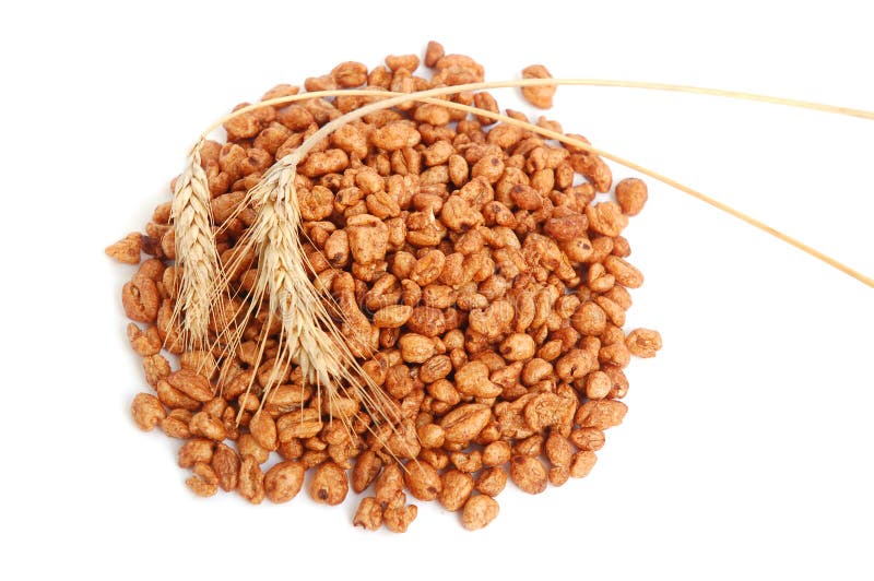 Getreideflocken Und -weizen Stockbild - Bild von gerste, müsli: 19275657
