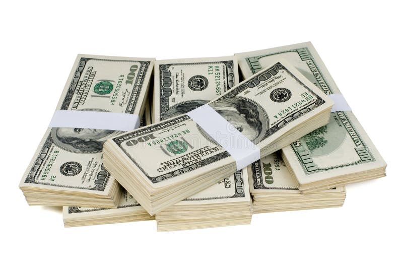 Getrennte Stapel Geld stockfoto. Bild von konto, feld - 15756556