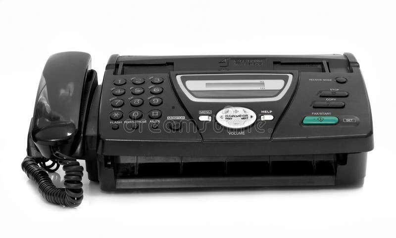 Getrenntes Telefax stockbild. Bild von drucker, nachricht - 26811633