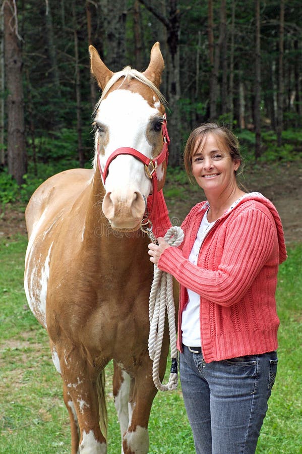 Getting Acquainted stock image. Image of painted, horseback - 5896013