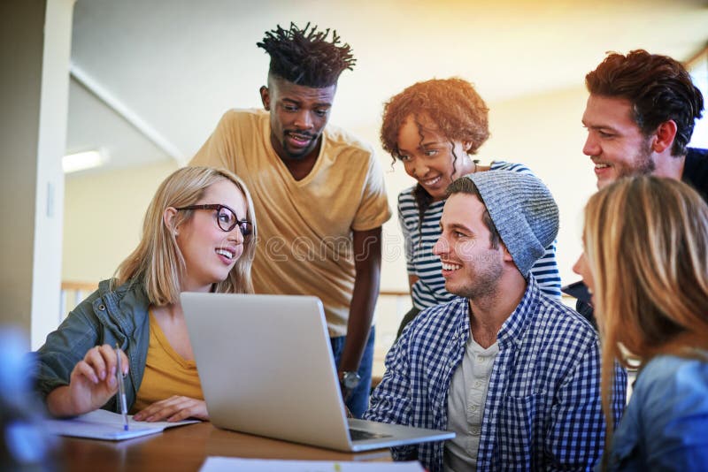 Getting Ahead Together in Their Studies. a Group of University Students ...