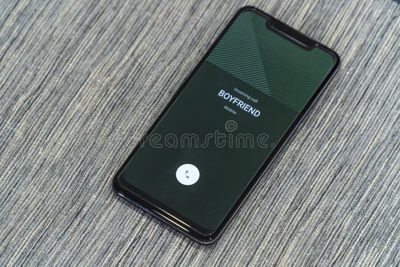 Getting a Call from the Boyfriend Concept Stock Photo - Image of hand ...