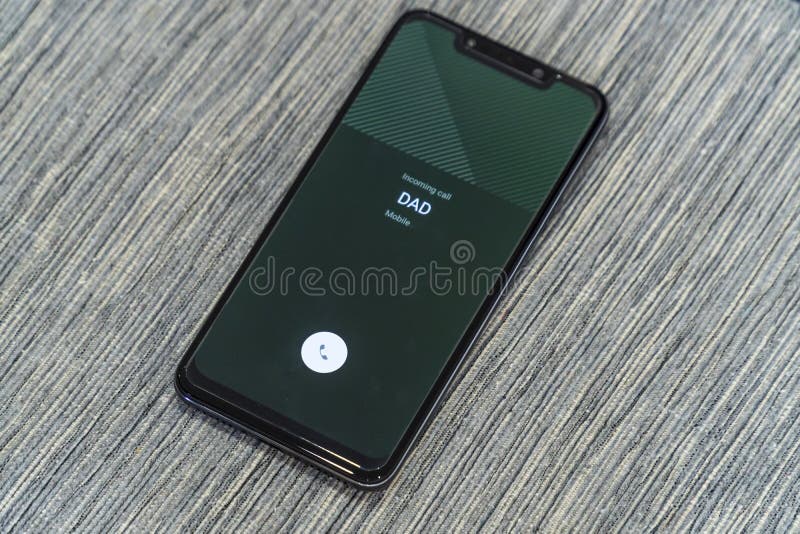 Getting a Call from Dad Concept Stock Image - Image of people ...