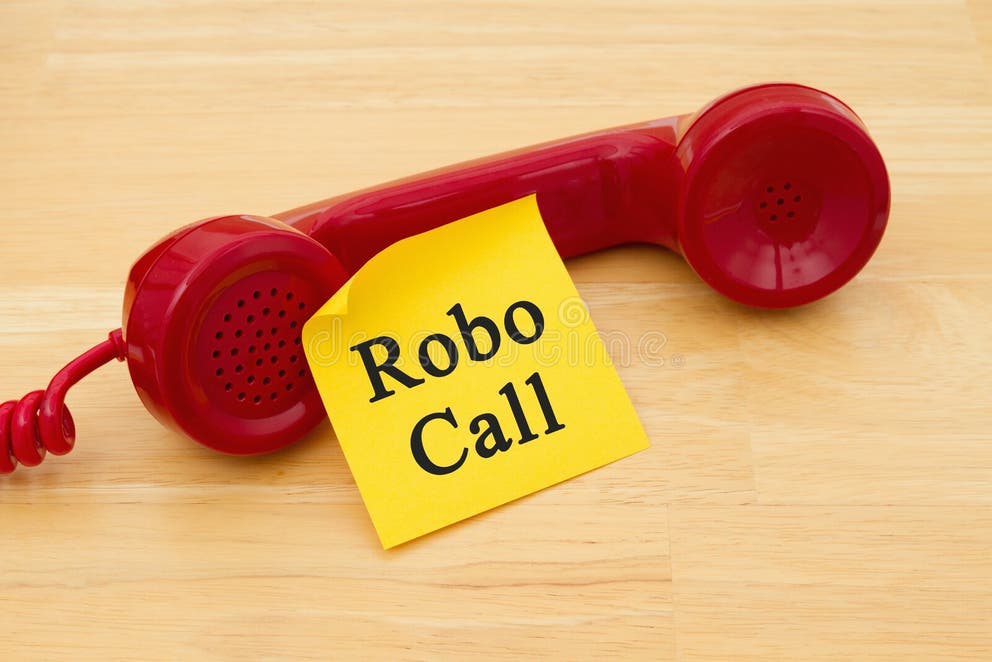 Getting a Call from a Robocall Stock Photo - Image of robo, classic ...