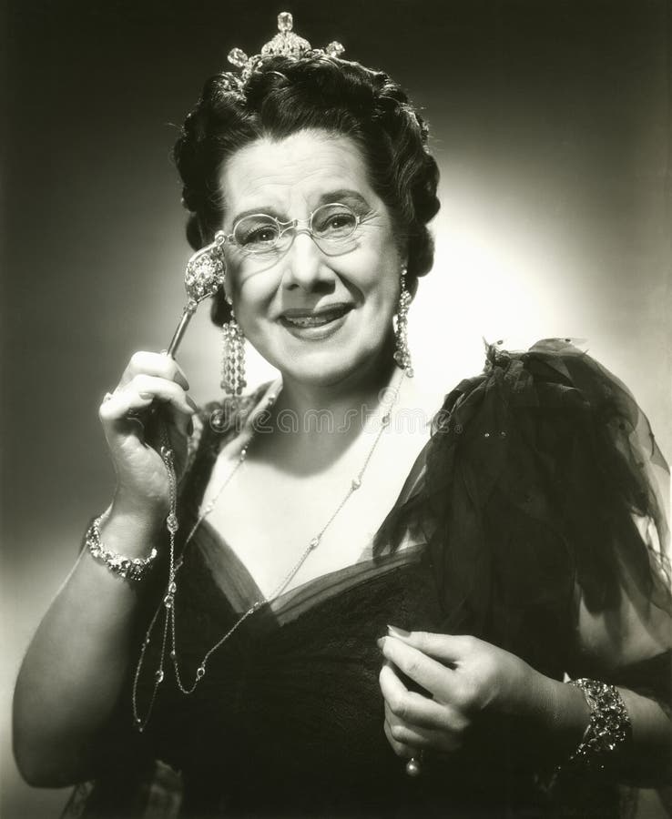 Woman Holding Lorgnette Stock Photos - Free & Royalty-Free Stock Photos ...