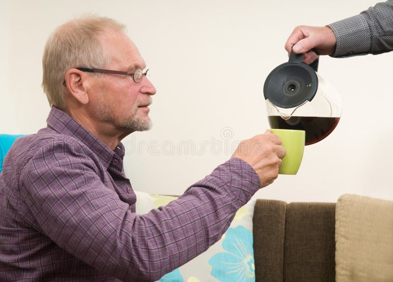 Getting Coffee stock image. Image of lifestyle, grandfather - 11751087