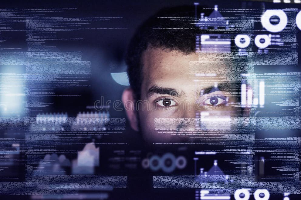 Getting Deep into the Code. Cropped Shot of a Young Computer Programmer ...