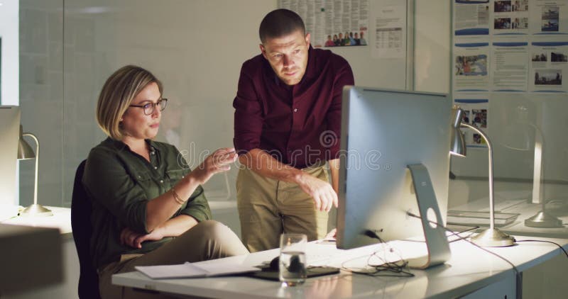 Getting Each Others Take on the Project at Hand. 4k Video of Two ...