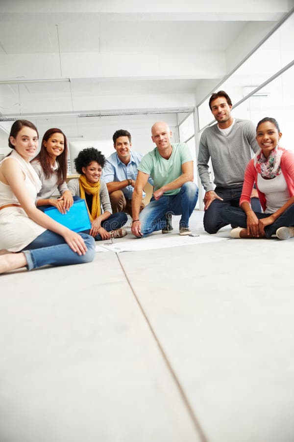 Getting Everyone in on this Project. a Large Group of Positive-looking ...