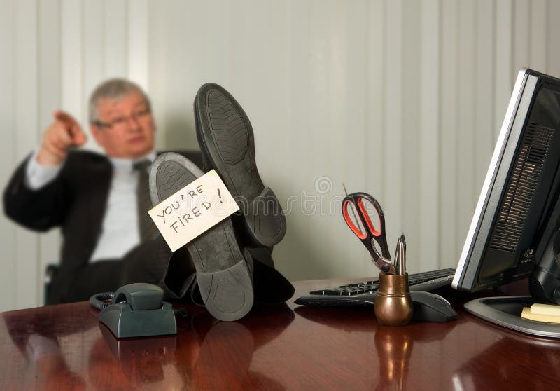 Getting fired stock image. Image of superior, worker - 15931503