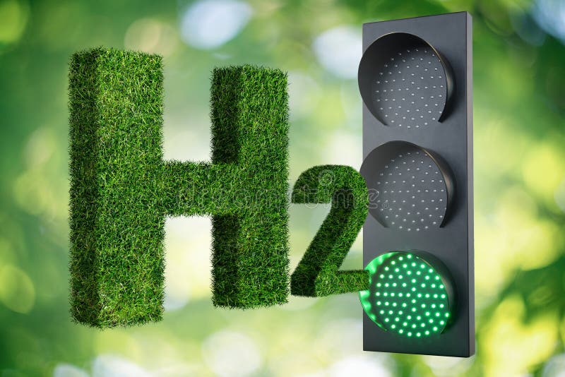 Getting Green Hydrogen from Renewable Energy Sources. Stock Photo ...