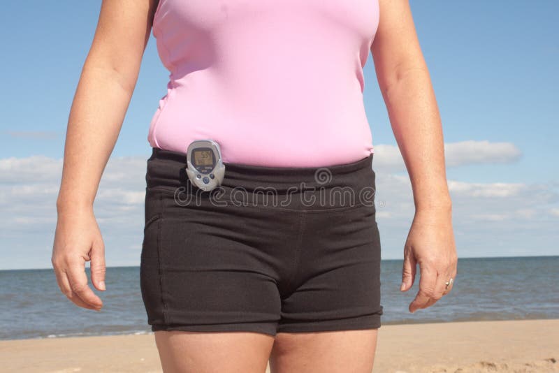 Getting Healthy Pedometer stock photo. Image of horizontal - 34042842