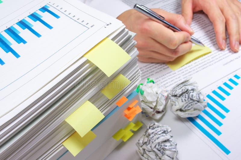 Getting a Heap of Work Done. Stock Image - Image of gray, file: 37277949