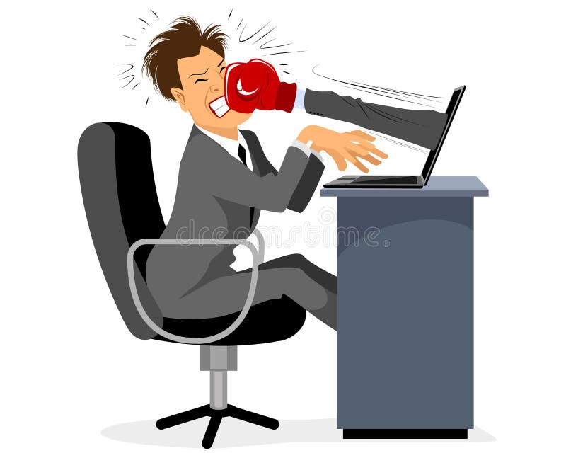 Getting hit in the face stock vector. Illustration of moment - 70893679