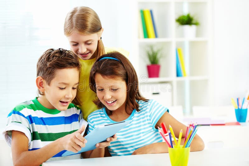 Getting information stock image. Image of cute, friends - 33657403