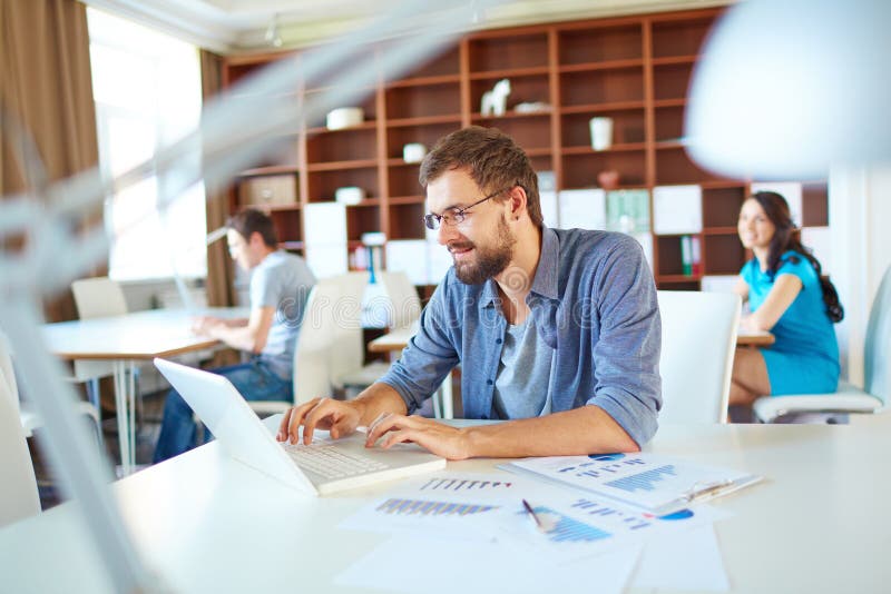 Getting new information stock photo. Image of businessman - 28840110