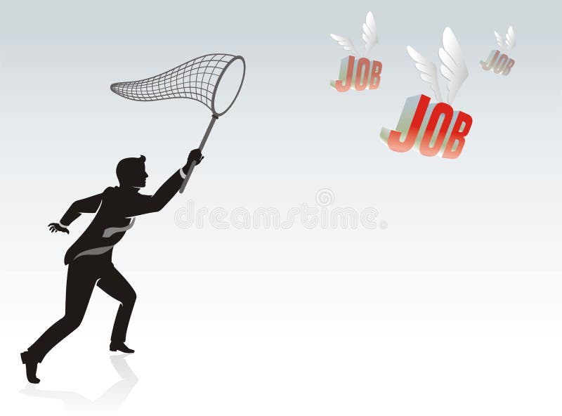 Getting a Job stock illustration. Illustration of corporate - 25557043