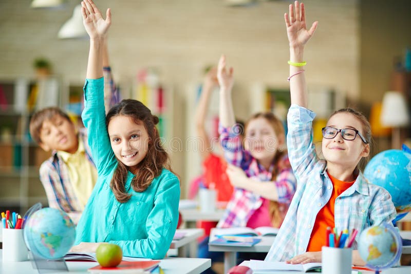 253 Children Hand Raised Classroom Question Stock Photos - Free ...