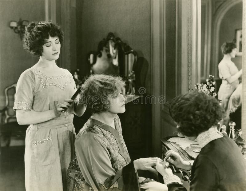 Getting a makeover stock photo. Image of adults, 19101940 - 52033482