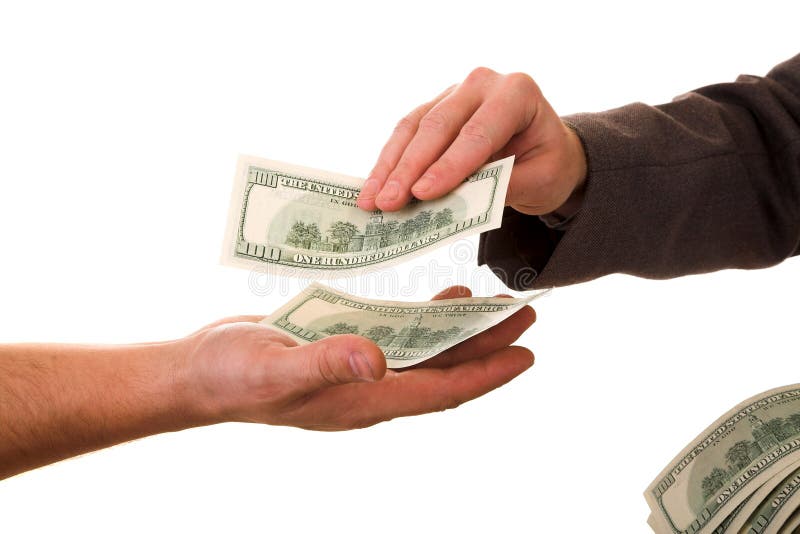 Money Changing Hands stock image. Image of exchange, male - 19844113