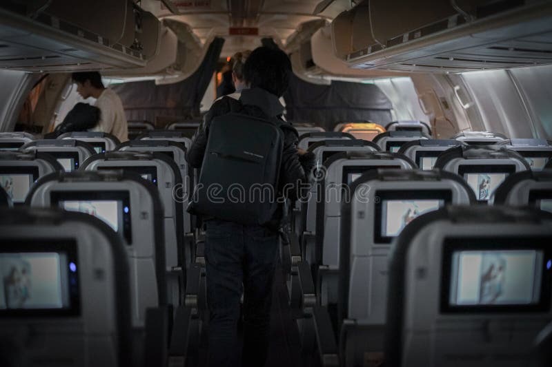 Getting off the plane editorial photo. Image of flight - 322434466