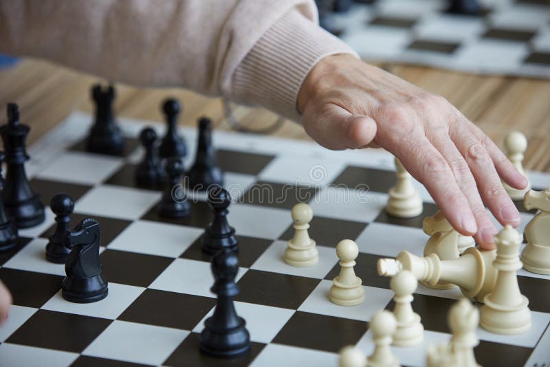 Getting Opponent Chess Figure Stock Photo - Image of playing, move ...