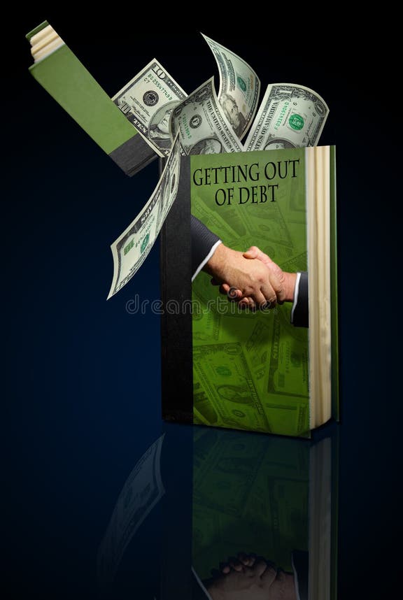 Getting out of Debt stock illustration. Illustration of communication ...