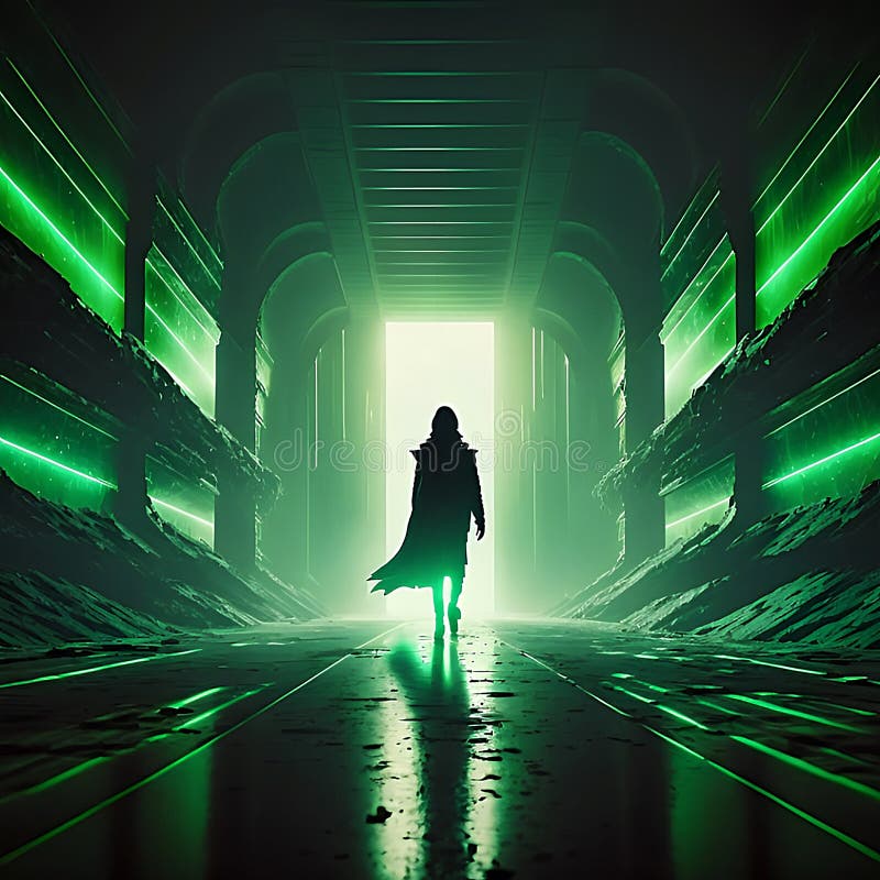 Getting out of the matrix stock illustration. Illustration of copyspace ...