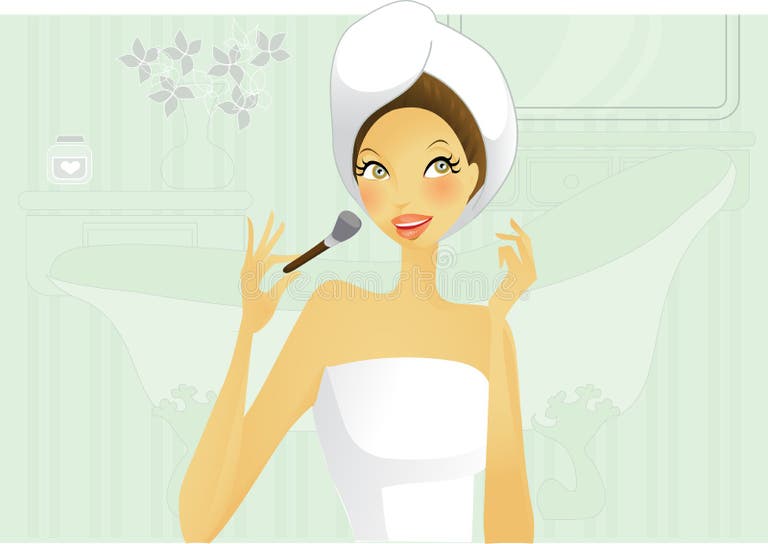 Girl Getting Ready Stock Illustrations – 442 Girl Getting Ready Stock ...