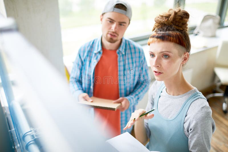 Getting ready with project stock photo. Image of seminar - 123671074