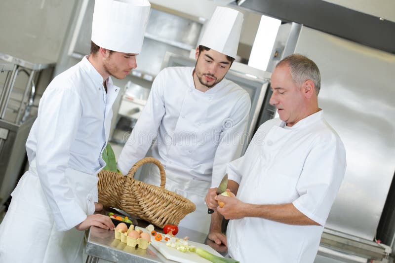 He Getting Ready for Service Stock Image - Image of show, kitchen ...