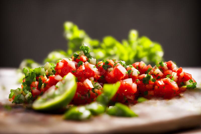 Getting Ready To Make Salsa at Home Stock Photo - Image of cilantro ...