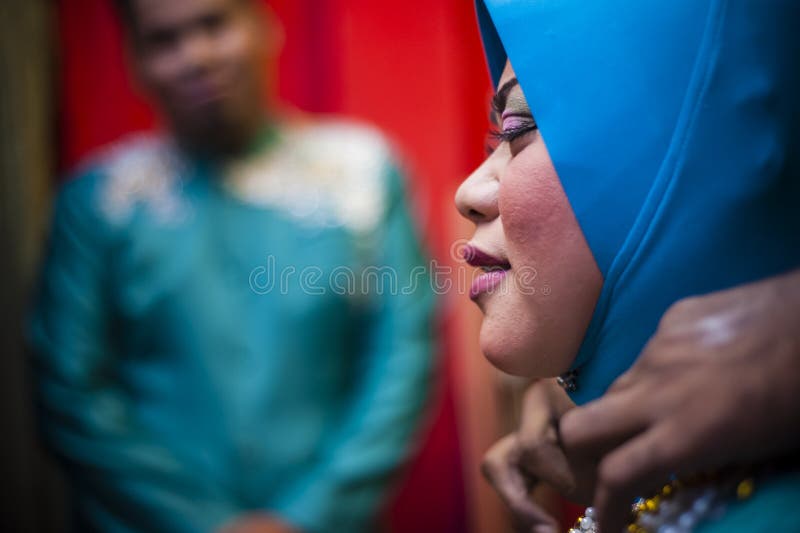 Getting Ready for Wedding Reception Stock Image - Image of dressup ...