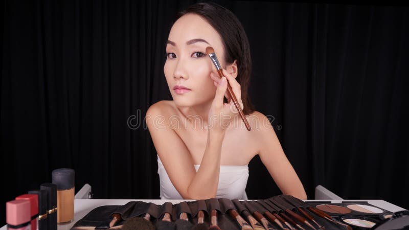 Getting ready stock image. Image of elegance, eyeshadow - 73620845
