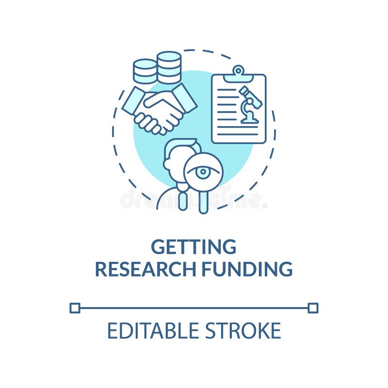 Research Funding Needs Concept Icon Stock Vector - Illustration of ...