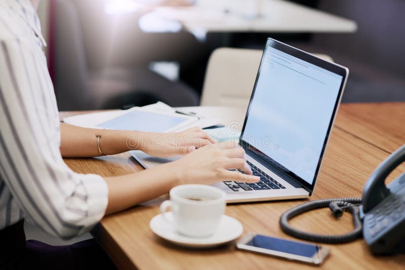 Getting through a Round of Work Tasks. an Unrecognizable Young ...