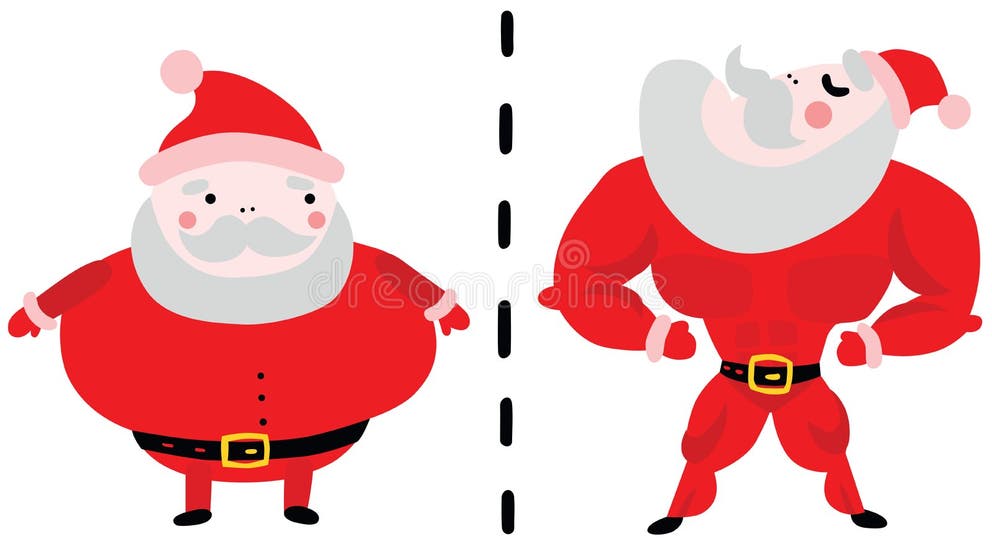 Fit Santa Stock Illustrations – 549 Fit Santa Stock Illustrations ...
