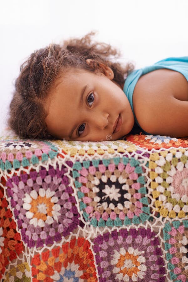 Getting Sleepy...Portrait of an Adorable Little Girl Lying Down. Stock ... Getting Sleepy...Portrait of an Adorable Little Girl Lying Down. Stock ...