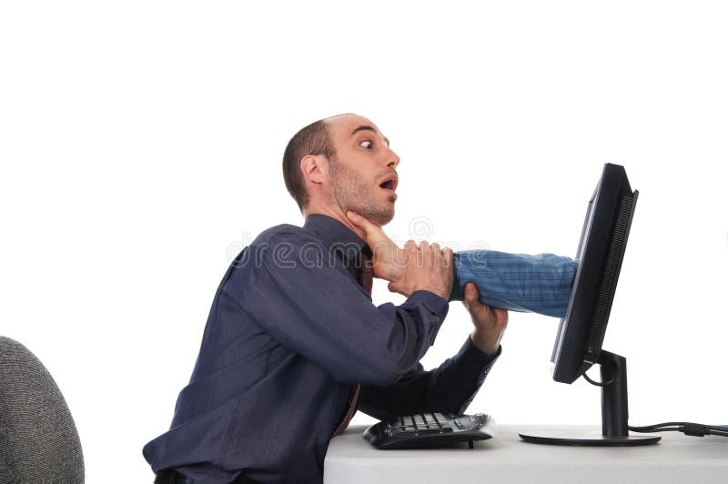 Getting Strangled stock photo. Image of people, desk, manager - 5103442