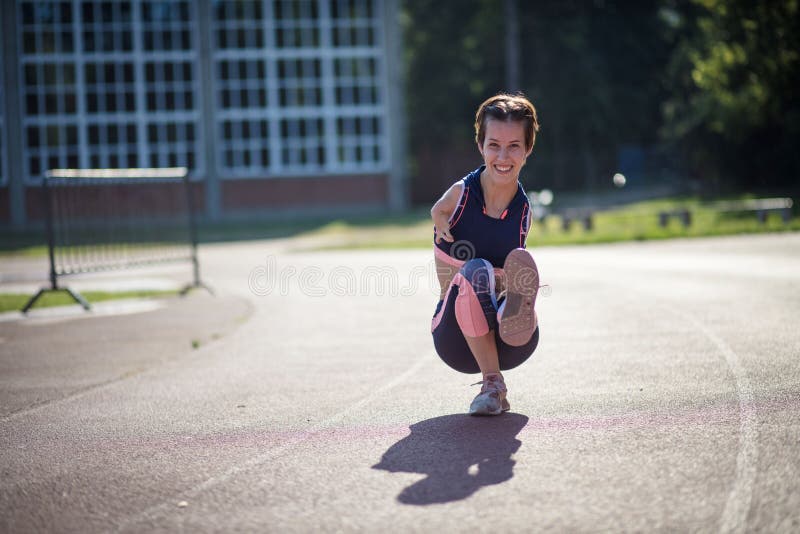 Getting There One Stretch at a Time Stock Photo - Image of body ...