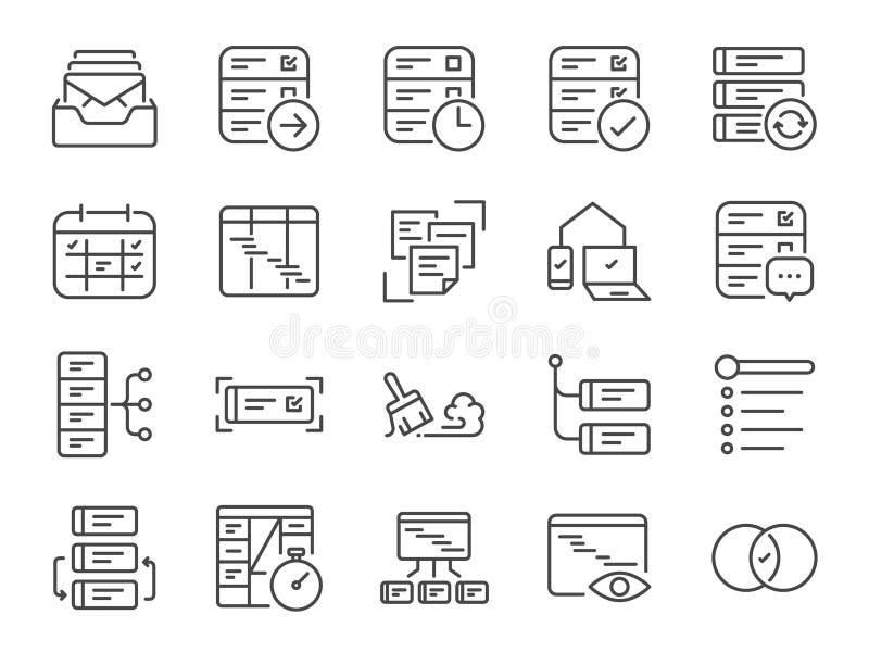 Getting Things Done Icon Set. it Included Icons Such As GTD, Planning ...