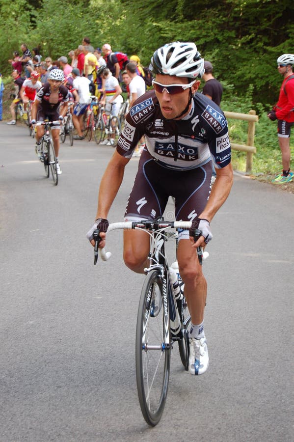 Getting to the top editorial photo. Image of cyclist - 14441356