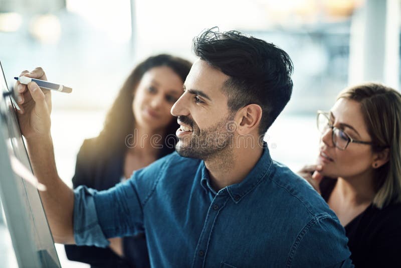 Getting Together for the Good of Growth. a Group of Colleagues Having a ...